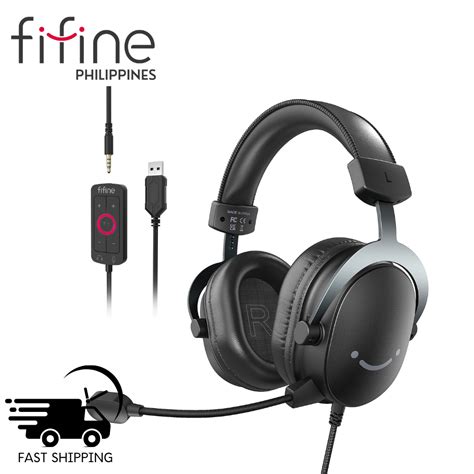 Fifine Ampligame H Gaming Headset For Pc Usb Headset Gamer Over Ear Wired Headset For Ps Ps