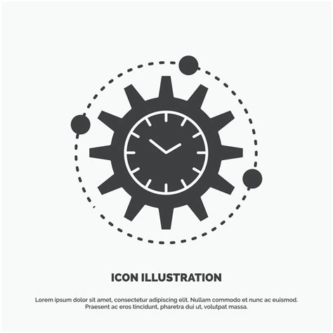 Efficiency Management Processing Productivity Project Icon Glyph