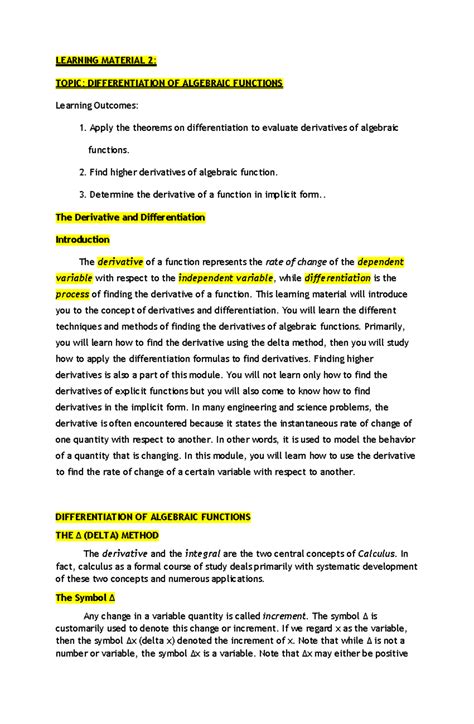 Learning Material 2 For Review Learning Material 2 Topic