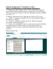 Master Cryptography And Vulnerability Scanning With NetLab Course Hero