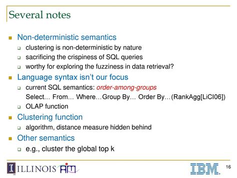 Supporting Ranking And Clustering As Generalized Order By And Group By