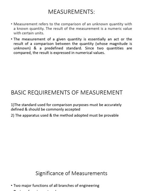 Mi Unit 1 Class Notes Pdf Accuracy And Precision Instrumentation