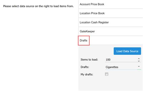 Working With Data Sources Panel