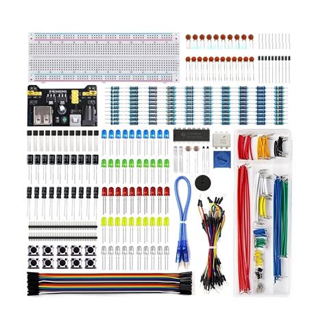 Kit Componentes Electrónicos Para Arduino Eo Safe Imports Esi 6475 Multicolor 400 Piezas
