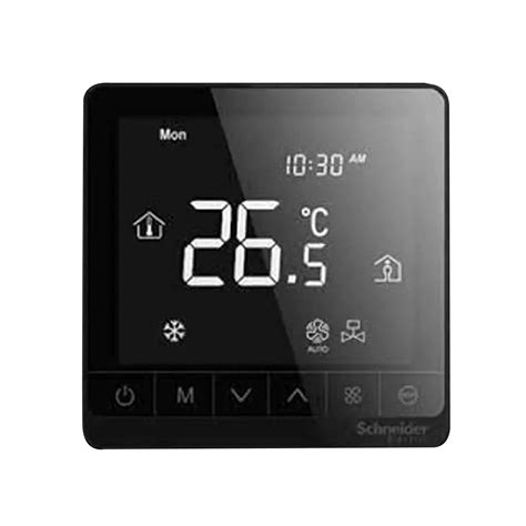 Schneider Electric Thermostat Fan Coil On Off Tc907 3a2lb Touch Screen Fcu Modbus 2p 3 Fan 240v