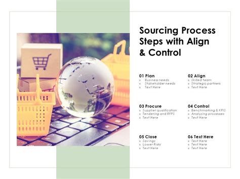 Sourcing Process Steps With Align And Control Ppt PowerPoint Presentation Styles Professional