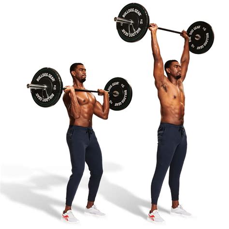 Push Press Muscles Worked How To Do Barbell Push Presses Form