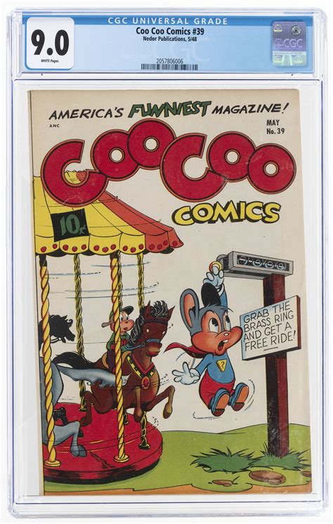 Hake S Coo Coo Comics May Cgc Vf Nm