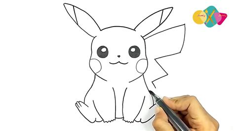 分钟手绘一只可爱的皮卡丘 哔哩哔哩 bilibili