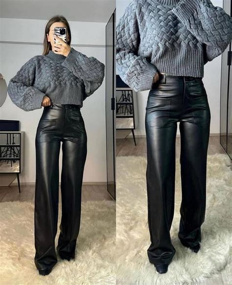 Штани екошкіра матова — ціна 590 грн у каталозі Брюки Купити жіночі речі за доступною ціною на