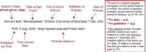 Mla Format For Websites Amulette