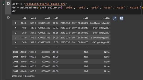 Read An Orc File Returning A Data Frame Askpython