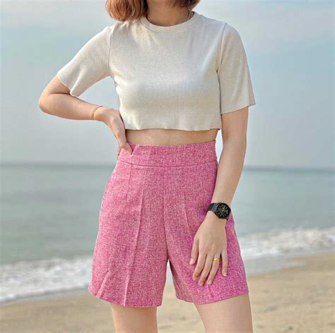 กางเกงใส่ทำงาน ผ้าโรเซฟ 10 ส่วน เข้ารูป Line Shopping