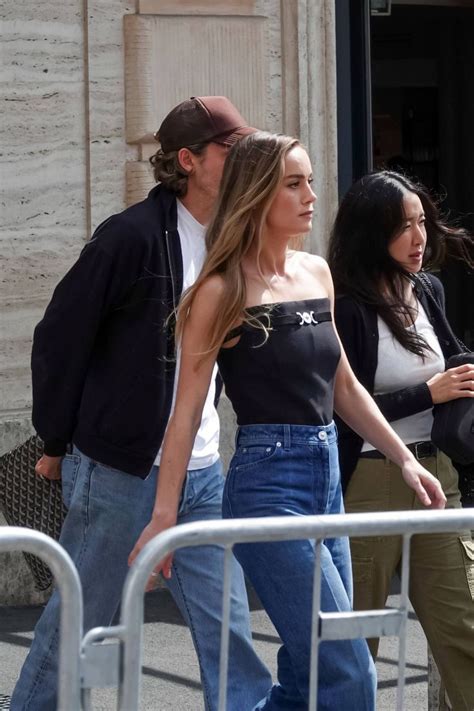 Brie Larson Keeps A Low Profile While Out And About With Hairstylist
