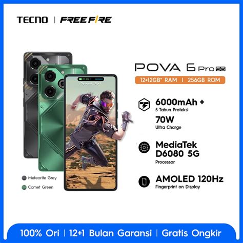 Jual Tecno Pova Pro G Nfc Gb Gb Shopee Indonesia