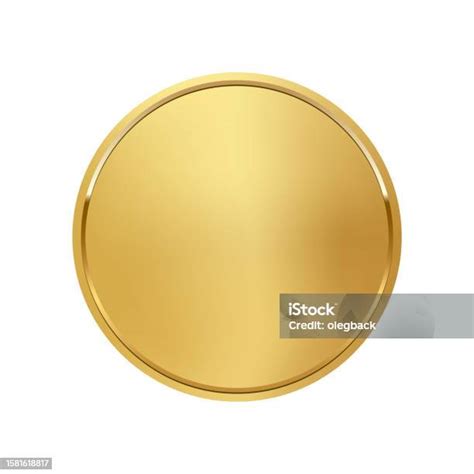 원형 프레임이 있는 3d 금상 배지 둥글게 빛나는 빈 메달 고급 엠블럼 금 금속에 대한 스톡 벡터 아트 및 기타 이미지 금 금속 금색 금메달 Istock