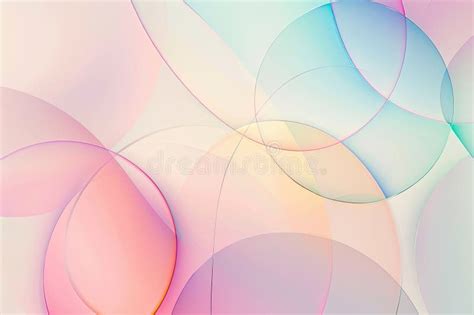 Abstract Overlapping Circles In Pastel Tones Stock Illustration Illustration Of Design Blue