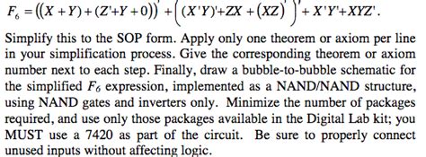 Solved Simplify Following Expression Using Boolean Algebra Chegg