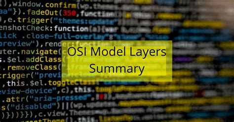 Osi Model Layers Summary Undercode Testing