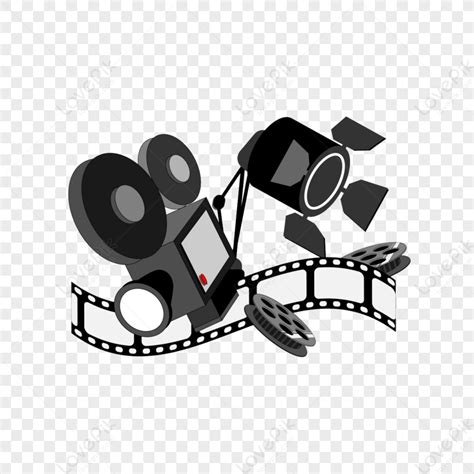 영화 클립 아트 평면 스타일 채우기 조명 카메라 일러스트필름만화 영화 Png 일러스트 무료 다운로드 Lovepik