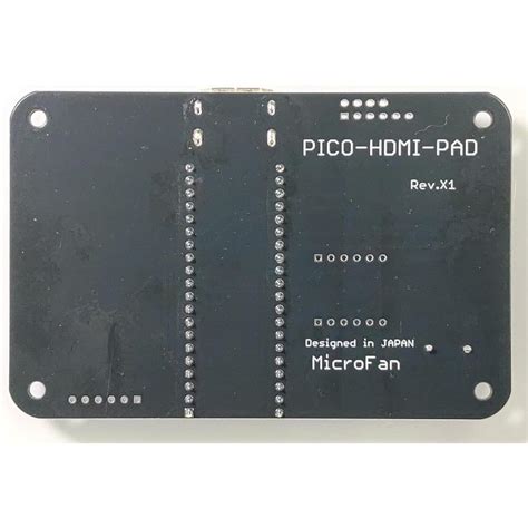 Pico Hdmi Pad Picodvi対応 Raspberry Pi Pico Pico W Pico 2用hdmiコネクタ基板 加速度センサー、タクトスイッチx8、圧電スピーカー