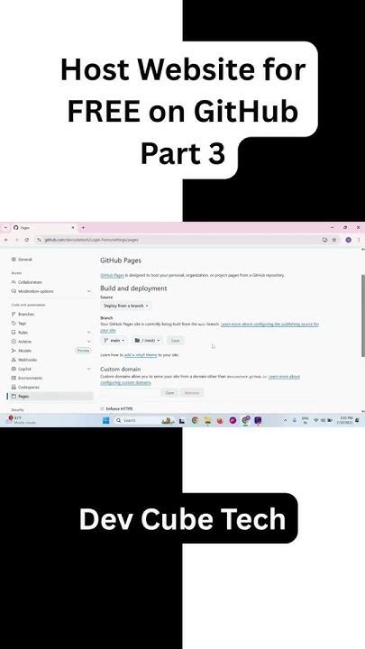 Host Website For Free On Github Part 3 Shorts Youtubeshorts Trending