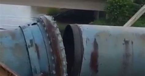 Major Collapse Of Wasa Pipeline Falls Into Godineau River News Extra