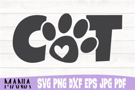 Cat Svg Cut FIle Design Graphic By SilhouetteMania Creative Fabrica