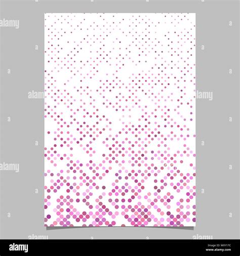 Pink Abstract Dot Pattern Brochure Background Vector Stationery Template Design Stock Vector