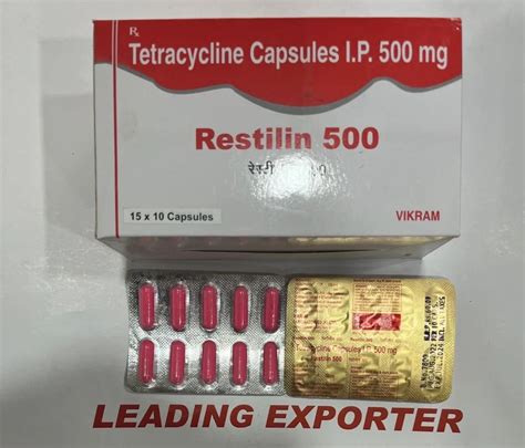 Tetracycline 500mg Capsules At ₹ 150 Stripe Tetracycline Hydrochloride Capsules In Ghaziabad