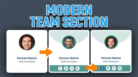 responsive team section design 2021 html css and bootstrap jc