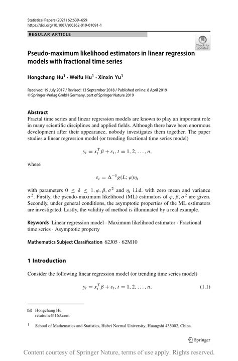 Pseudo Maximum Likelihood Estimators In Linear Regression Models With Fractional Time Series
