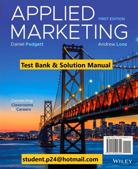 Applied Marketing Padgett Solution Manual Test Bank Test Bank US
