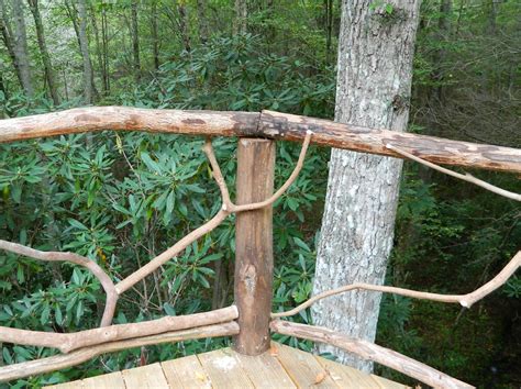 Lise S Log Cabin Life Building Rustic Deck Railing We Re Getting There