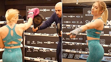 Wow Astrid Wett Pounds Pads At Workout Ahead Of Aj Bunker Misfits