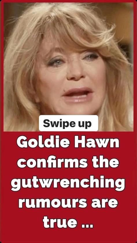 Goldie Hawn Opens Up About Her Depression In Her Young Days And Says