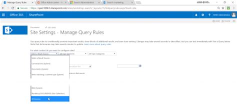 SharePoint Search Query Rules Promoting Results Search Explained