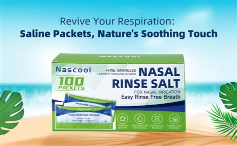 Nascool Saline Packets Premixed Salt Packets For Nose Wash