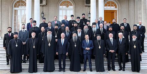 Патријарх и архијереји код престолонаследника Александра СРПСКА ПРАВОСЛАВНА ЦРКВА