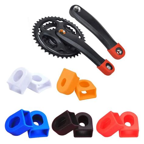 1 쌍 Mtb 도로 자전거 스프로킷 보호 크랭크 세트 크랭크 가드 자전거 Mtb 암 부츠 체인 링 보호 커버 자전거 액세서리