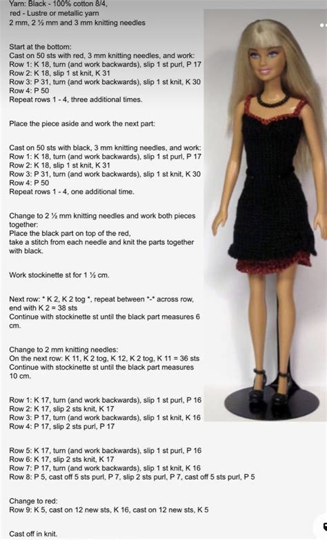 Pin By Andrea Murphy On Barbie Barbie Knitting Patterns Barbie Clothes Patterns Sewing