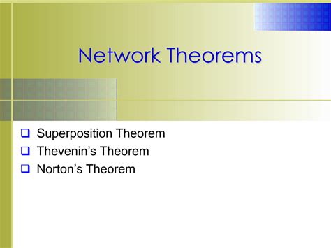 SOLUTION Lecture Superposition Theorem Thevenins Theorem Norton Theorem Studypool