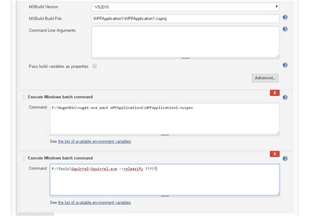 squirrel windows set up squirrel to work with jenkins stack overflow