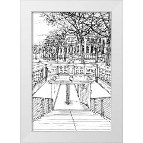 Wang Melissa 23x32 White Modern Wood Framed Museum Art Print Titled