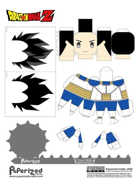 Papercraft Dragon Ball Vegeta My Crafts And Diy Projects Porn Sex Picture