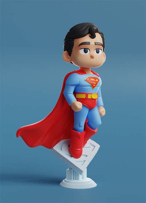 🦸‍♂️ Superman Chibi・ Stl File For 3d Printing・cults