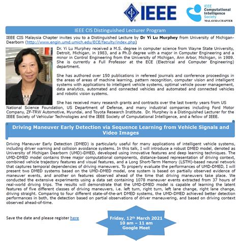 Ieee Cis Distinguished Lecturer Program