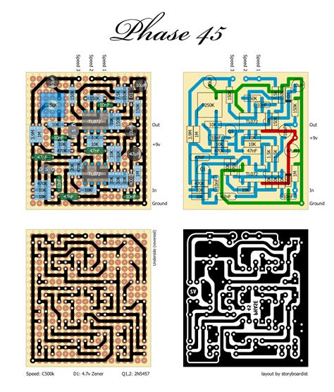 Perf And PCB Effects Layouts MXR Phase 45