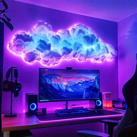 Rgb Cloud Light 3d Thundercloud Led Light Lightning Cloud Temu Led