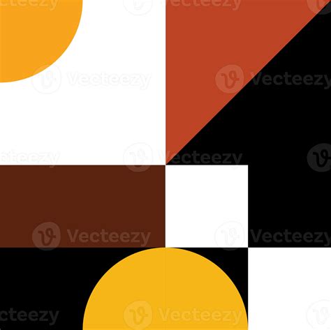 Trendy Geometric Square With Abstract Patterns In Multiple Colors And Shapes Creative